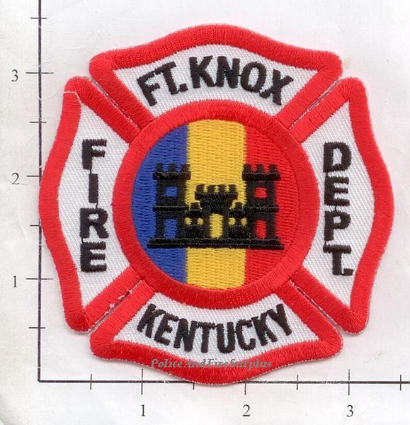 Kentucky - Fort Knox Fire Dept Patch v2 Square Castle Peaks – Police ...