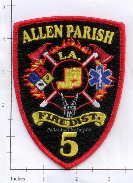 Louisiana - Allen Parish Fire District 5 Patch – Police And Fire Surplus