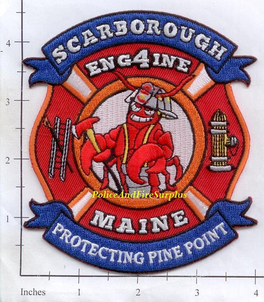 Maine - Scarborough Engine 4 Fire Dept Patch – Police And Fire Surplus