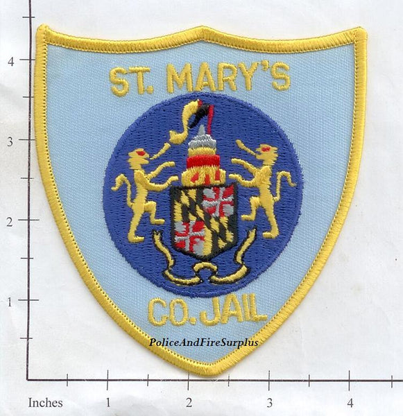 Maryland - St Mary's County Jail Police Dept Patch – Police And Fire ...