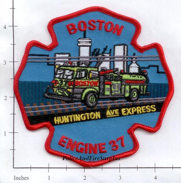 Massachusetts - Boston Engine 37 Fire Dept Patch v2 – Police And Fire ...