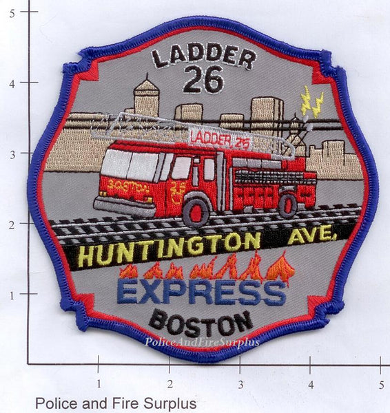 Massachusetts - Boston Ladder 26 Fire Dept Patch v1 – Police And Fire ...