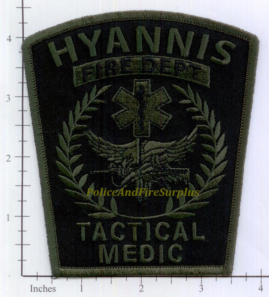 Massachusetts - Hyannis Tactical Medic Fire Dept Patch – Police And ...