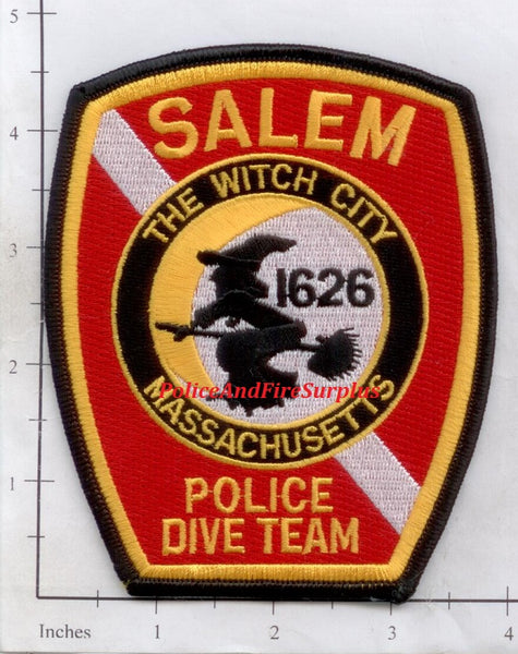 Massachusetts - Salem Police Dept Dive Team Patch – Police And Fire Surplus