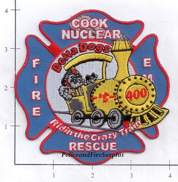 Michigan - Cook Nuclear Plant Fire EMS Rescue Patch – Police And Fire ...