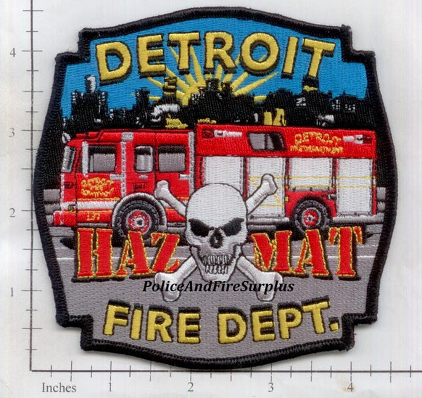 Michigan - Detroit Haz Mat Fire Dept Patch – Police And Fire Surplus