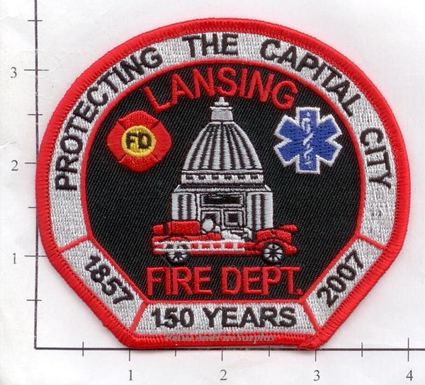 Michigan - Lansing Fire Dept Patch v2 – Police And Fire Surplus