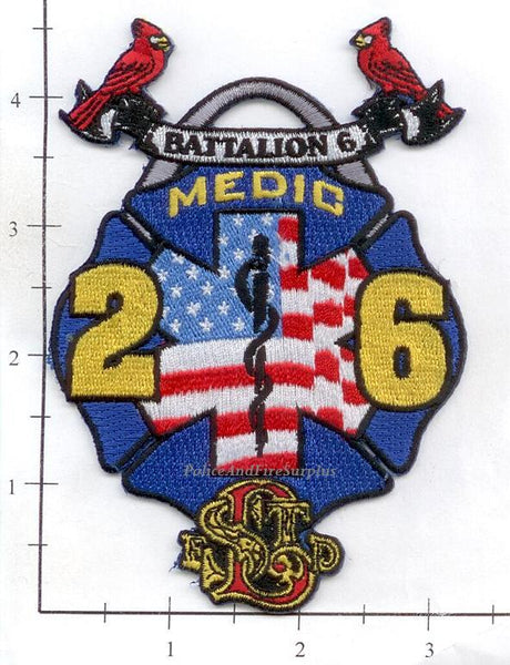 Missouri - St Louis Medic 26 Fire Dept Patch – Police And Fire Surplus