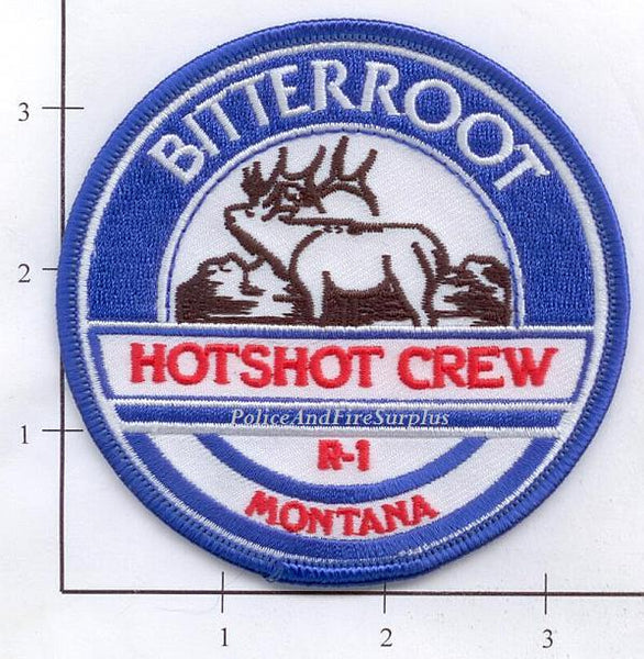 Montana - Bitterroot Hot Shots R1 Fire Dept Patch v1 – Police And Fire ...