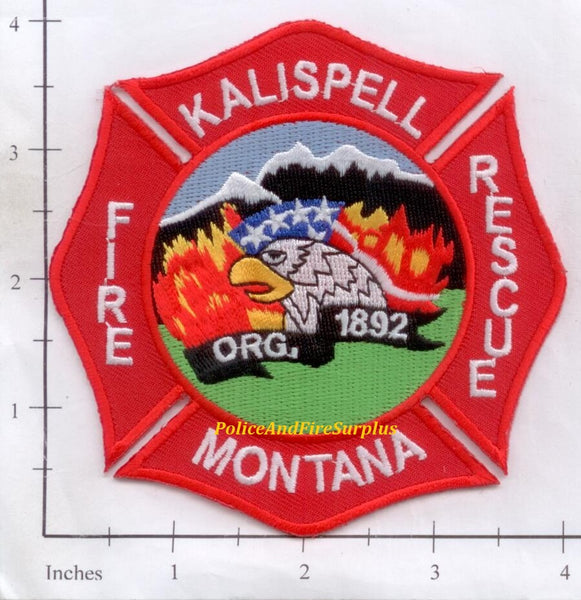 Montana - Kalispell Fire Rescue Patch v2 – Police And Fire Surplus