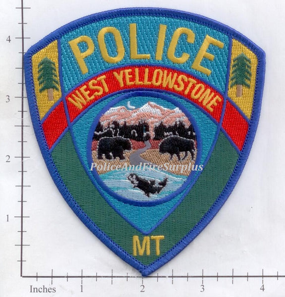 Montana - West Yellowstone Police Dept Patch – Police And Fire Surplus
