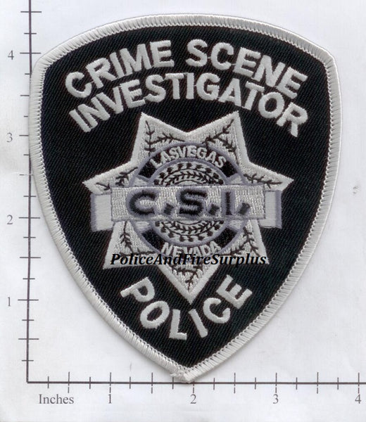 Nevada - Las Vegas Crime Scene Investigator CSI Police Dept Patch ...