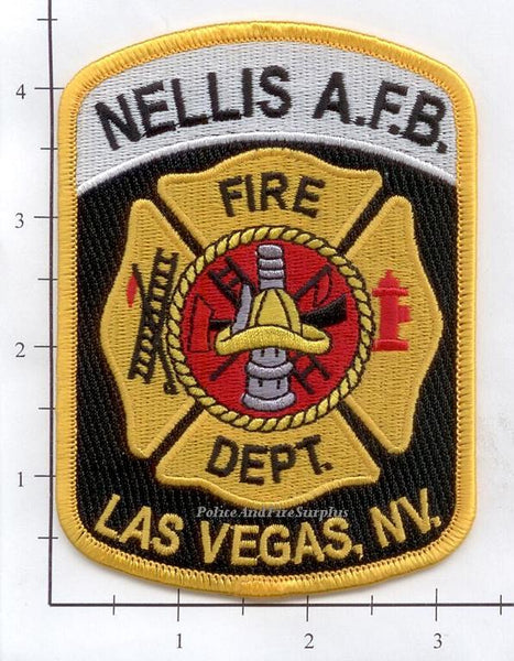 Nevada - Nellis Air Force Base Fire Dept Patch – Police And Fire Surplus