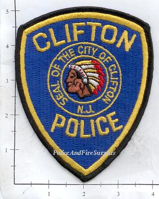 New Jersey - Clifton Police Dept Patch – Police And Fire Surplus