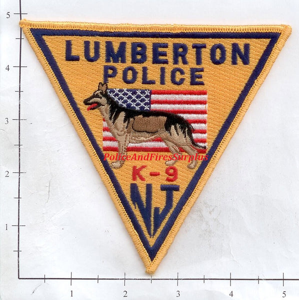 New Jersey - Lumberton K-9 Unit Police Patch – Police And Fire Surplus