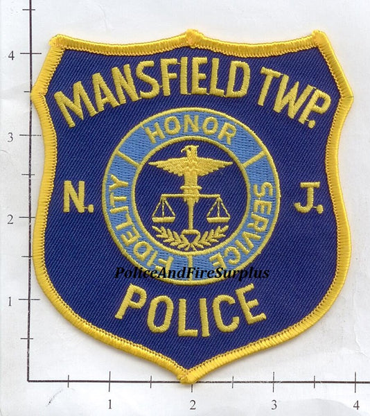 New Jersey - Mansfield Township Police Dept Patch – Police And Fire Surplus