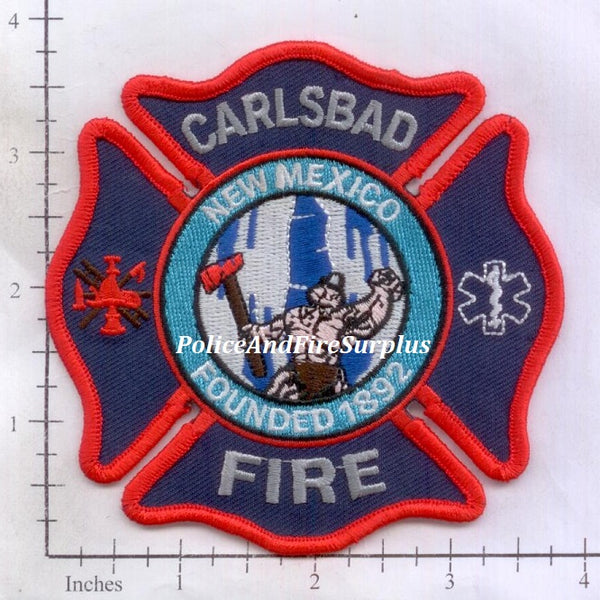 New Mexico - Carlsbad Fire Dept Patch – Police And Fire Surplus