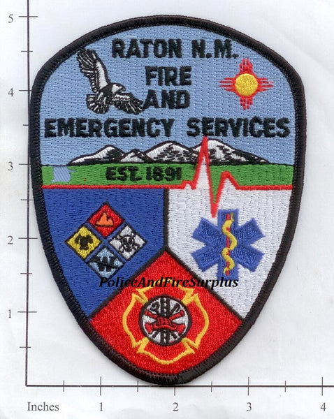 New Mexico - Raton Fire & Emergency Services Patch – Police And Fire ...