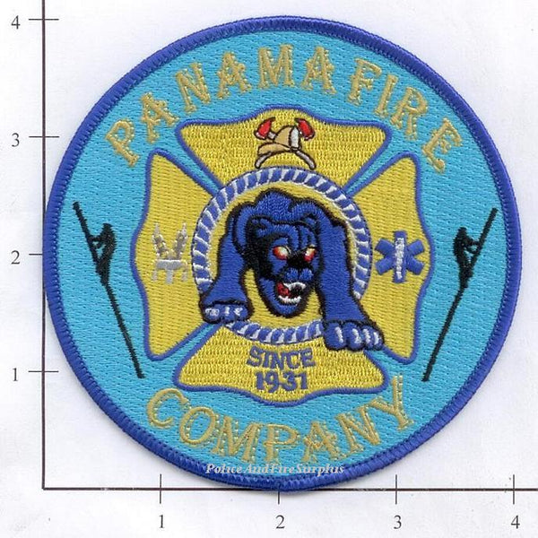 New York - Panama Fire Company Fire Dept Patch – Police And Fire Surplus
