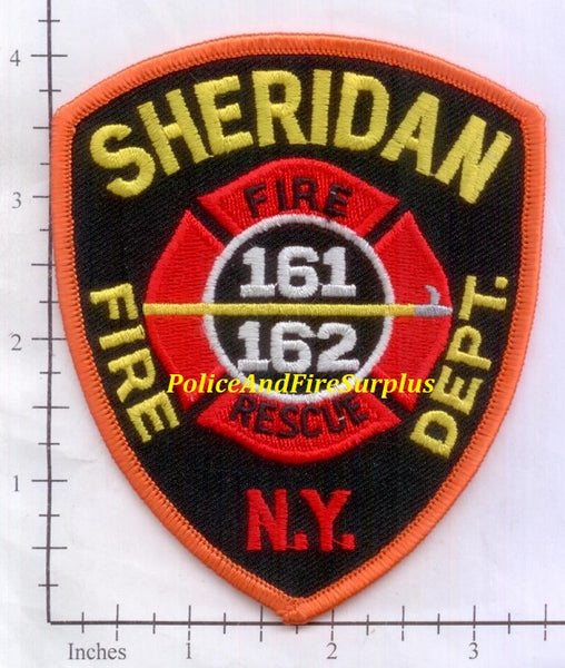 New York - Sheridan Fire Dept Patch – Police And Fire Surplus