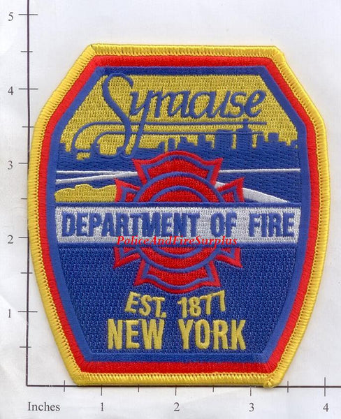 New York - Syracuse Fire Dept Patch – Police And Fire Surplus