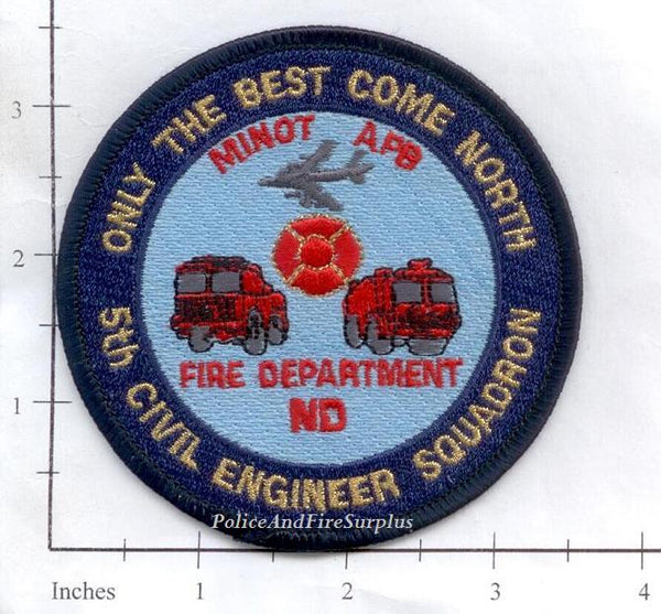 North Dakota - Minot Air Force Base Fire Dept Patch v2 – Police And ...