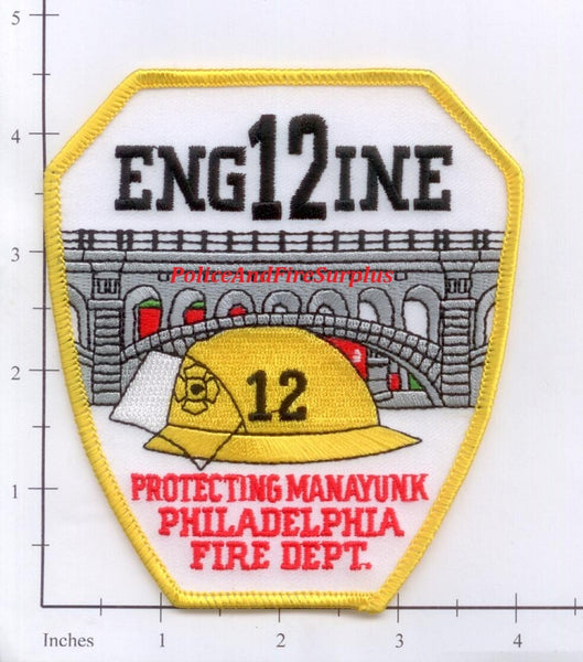 Pennsylvania - Philadelphia Engine 12 Fire Dept Patch – Police And Fire ...