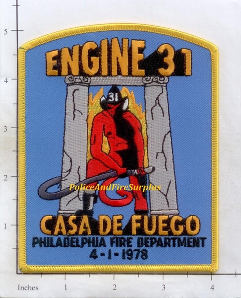 Pennsylvania - Philadelphia Engine 31 Fire Dept Patch v1 – Police And ...