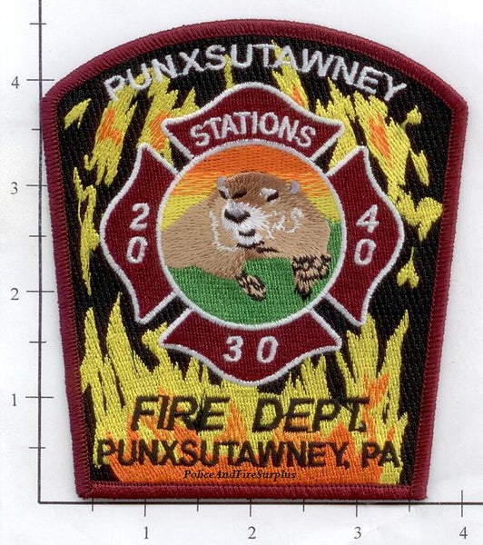 Pennsylvania - Punxsutawney Fire Dept Patch – Police And Fire Surplus