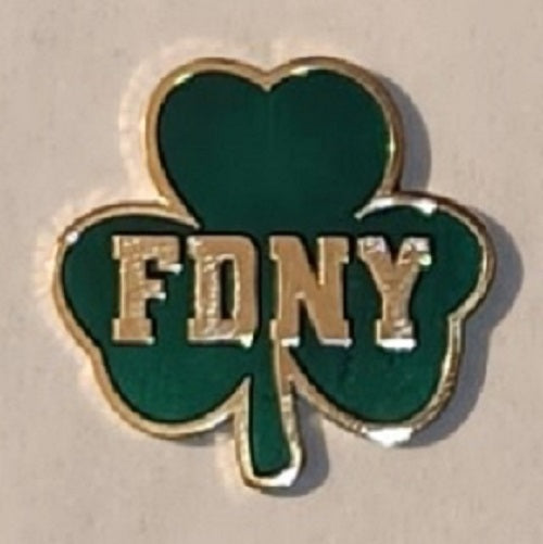 New York City Emerald Society Fire Dept Shamrock Pin – Police And Fire ...