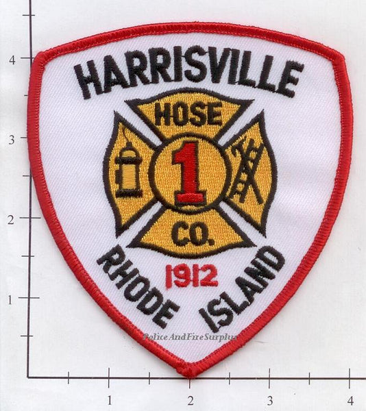 Rhode Island - Harrisville Hose 1 Fire Dept Patch – Police And Fire Surplus