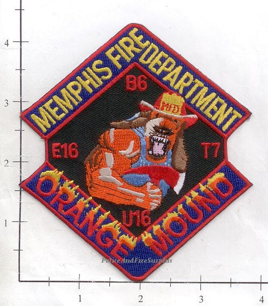 Tennessee - Memphis Engine 16 Truck 7 Battalion 6 Fire Dept Patch v1 ...