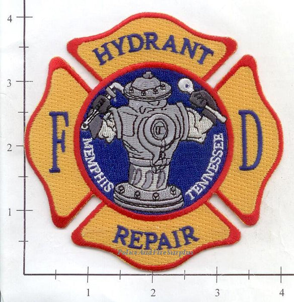 Tennessee - Memphis Hydrant Repair Fire Dept Patch – Police And Fire ...