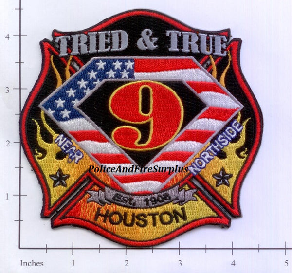 Texas - Houston Station 9 Fire Dept Patch – Police And Fire Surplus
