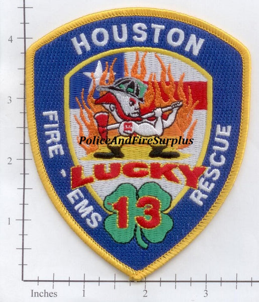 Texas - Houston Station 13 Fire Dept Patch v2 – Police And Fire Surplus