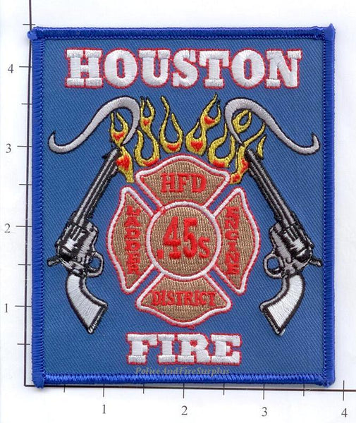 Texas - Houston Station 45 Fire Dept Patch v1 – Police And Fire Surplus