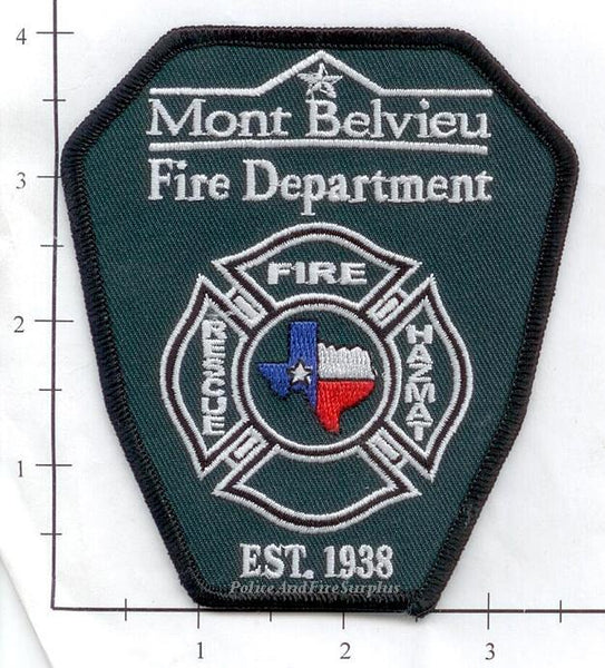 Texas - Mont Belvieu Fire Dept Patch v1 – Police And Fire Surplus