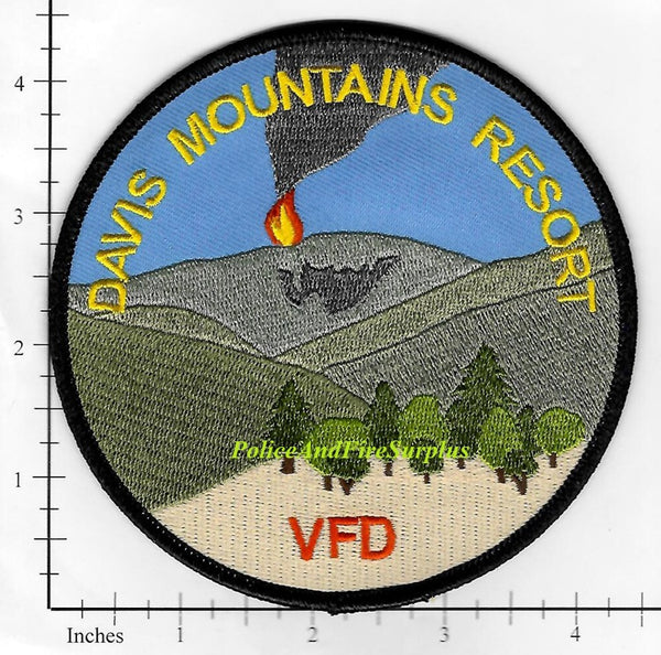 Texas - Davis Mountains Resort Volunteer Fire Dpot Patch – Police And ...