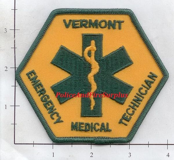 Vermont - Vermont Emergency Medical Technician Patch – Police And Fire ...