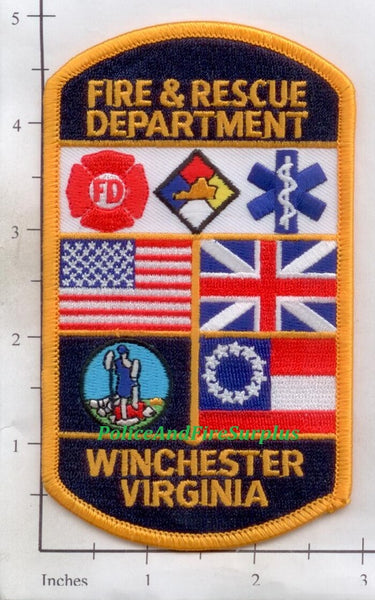 Virginia - Winchester Fire & Rescue Dept Patch – Police And Fire Surplus