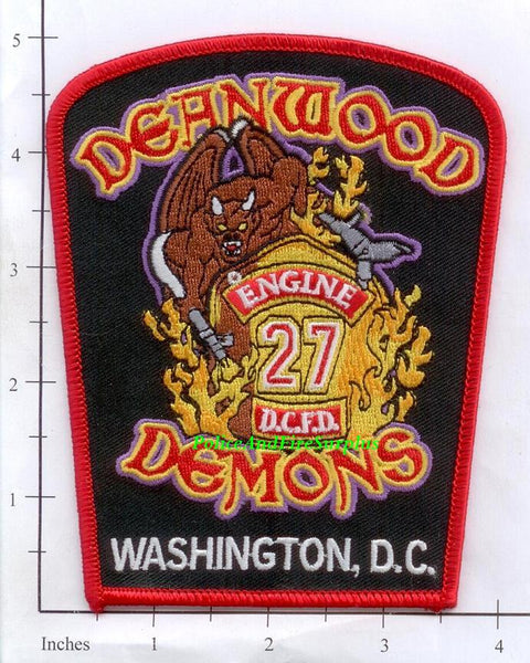 Washington DC - Engine 27 Fire Dept Patch – Police And Fire Surplus