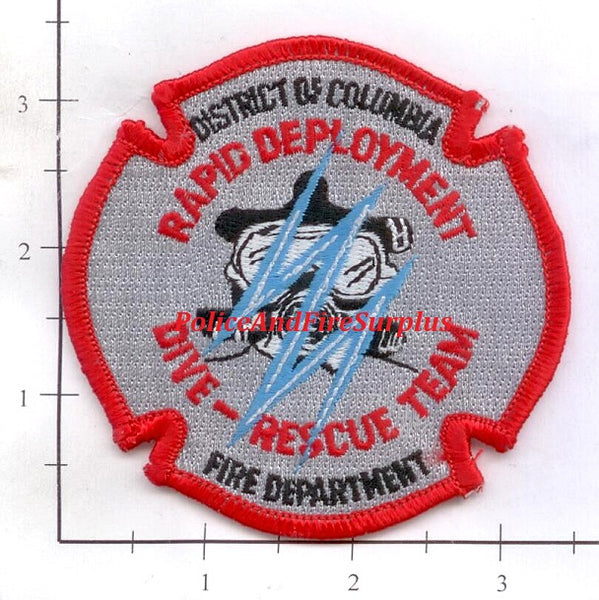 Washington DC - Rapid Deployment Dive Rescue Team Fire Dept Patch ...