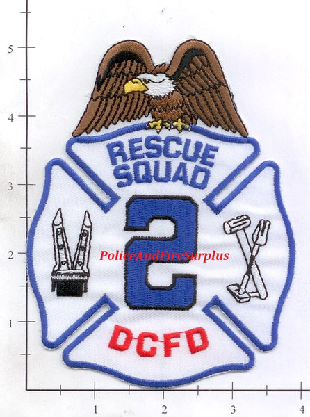 Washington DC - Rescue Squad 2 Fire Dept Patch – Police And Fire Surplus