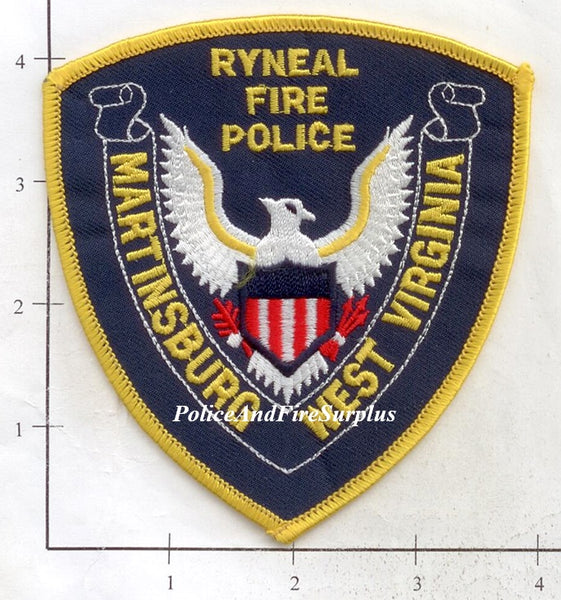 West Virginia - Martinsburg Ryneal Fire Police Dept Patch – Police And ...