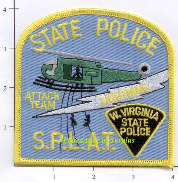 West Virginia - West Virginia State Police Lightning Attack Team Patch ...