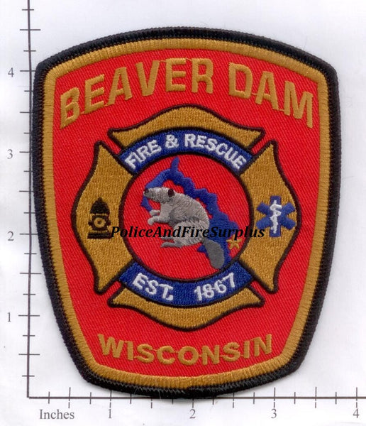 Wisconsin - Beaver Dam Fire & Rescue Patch v1 – Police And Fire Surplus