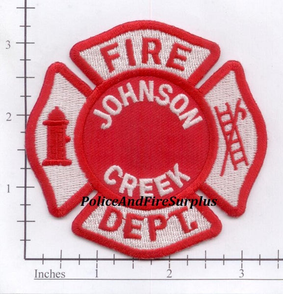 Wisconsin - Johnson Creek Fire Dept Patch – Police And Fire Surplus