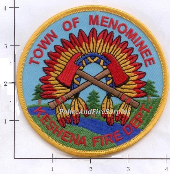 Wisconsin - Menominee Keshena Fire Dept Patch – Police And Fire Surplus