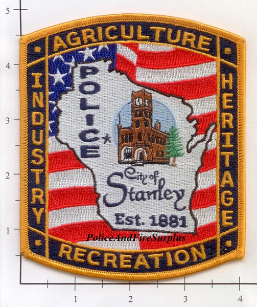 Wisconsin - Stanley Police Dept Patch – Police And Fire Surplus