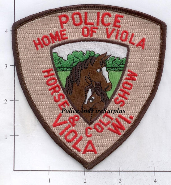 Wisconsin - Viola Police Dept Patch v2 – Police And Fire Surplus